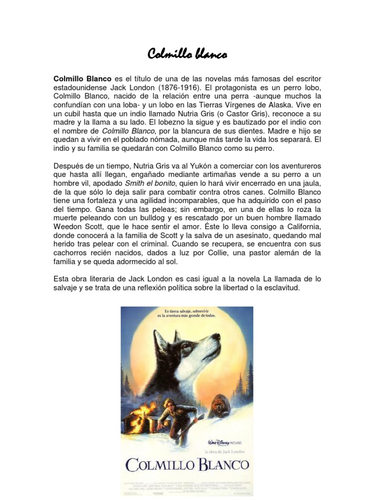 Colmillo Blanco | PDF