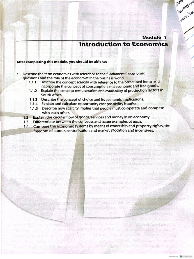 Economics N4-Module 1 | PDF