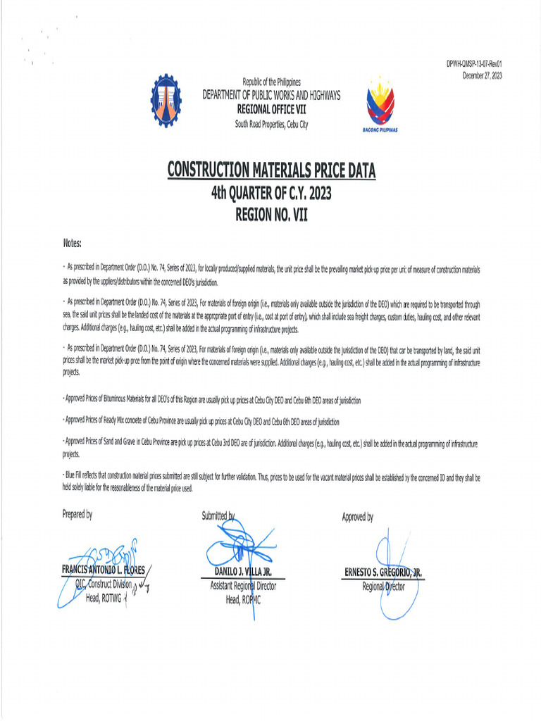 Approved CMPD 4th Quarter 2023 - Region VII | PDF