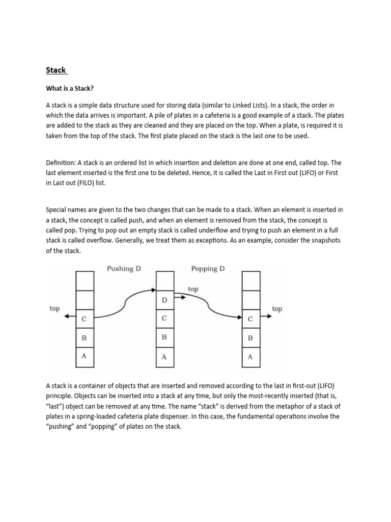 Stack Compiled Note | PDF | Computer Programming | Software Engineering