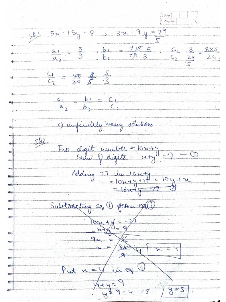 Chapter 3 Exampler Answers | PDF