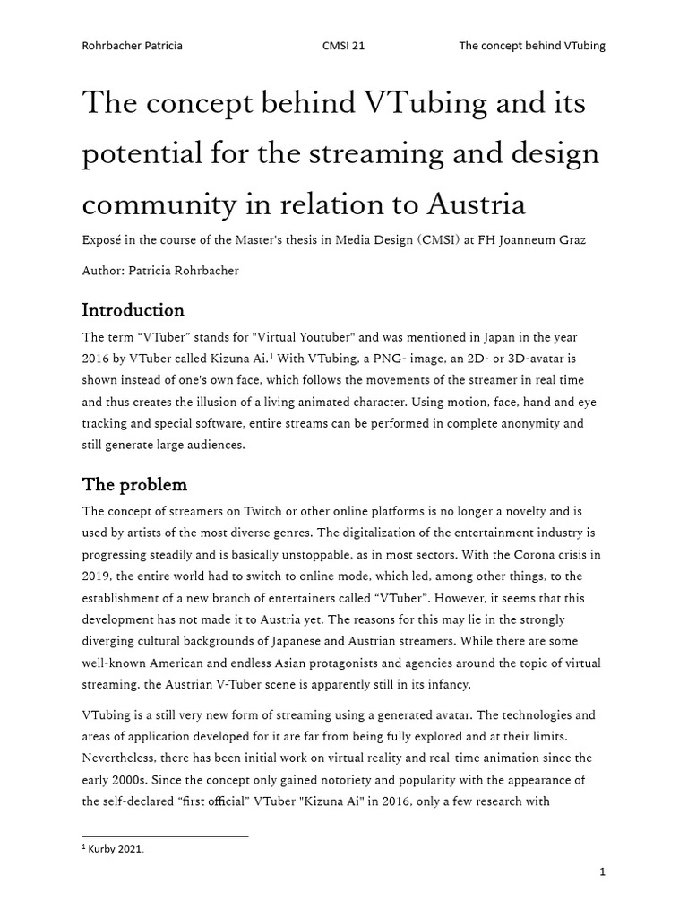 00 - The Concept Behind VTubing and Its Potential For The Streaming and ...