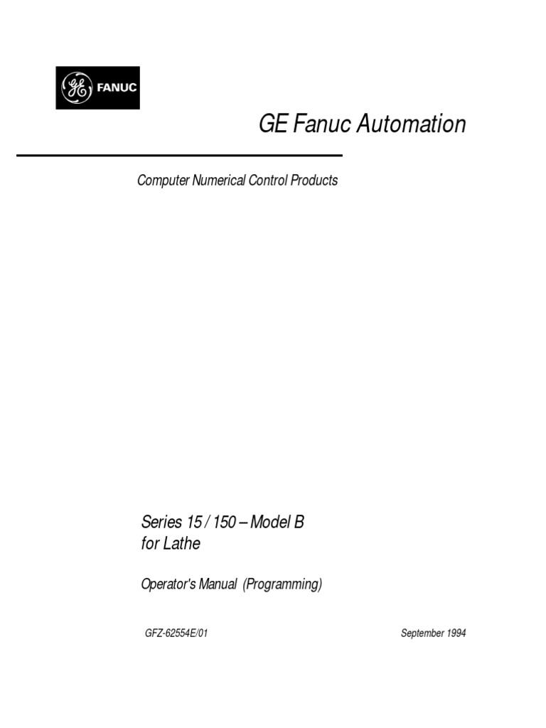 GE Fanuc Automation: Computer Numerical Control Products | PDF | Metalworking | Computing