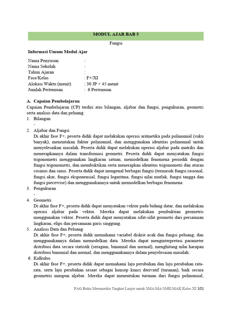 Modul Ajar Bab 5 | PDF | Karier & Perkembangan | Komputer