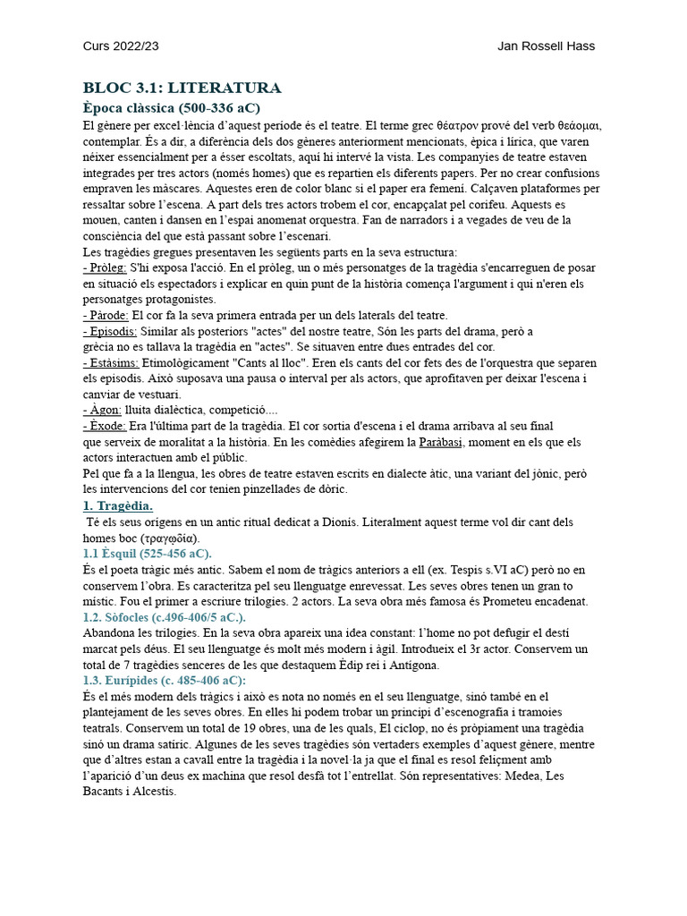 Apunts de Grec | PDF