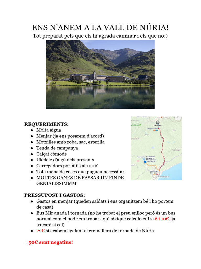 Vall de Núria! | PDF