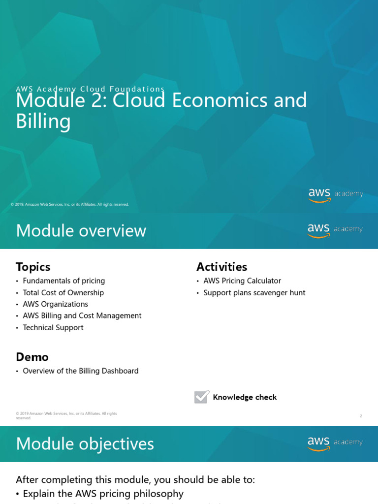 AcademyCloudFoundations Module 02 | PDF | Amazon Web Services | Cloud Computing