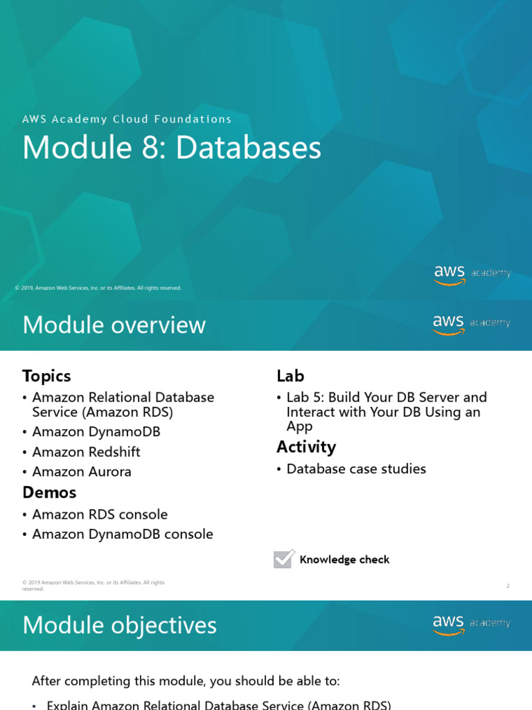 AcademyCloudFoundations Module 08 | PDF | Amazon Web Services | Information Technology Management
