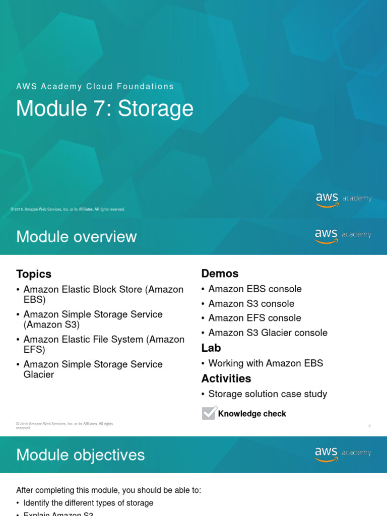 AcademyCloudFoundations Module 07 | PDF | Amazon Web Services | Computing