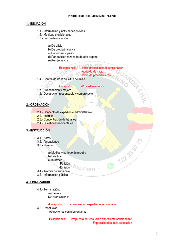 Procedimiento Administrativo: Guía Completa | PDF
