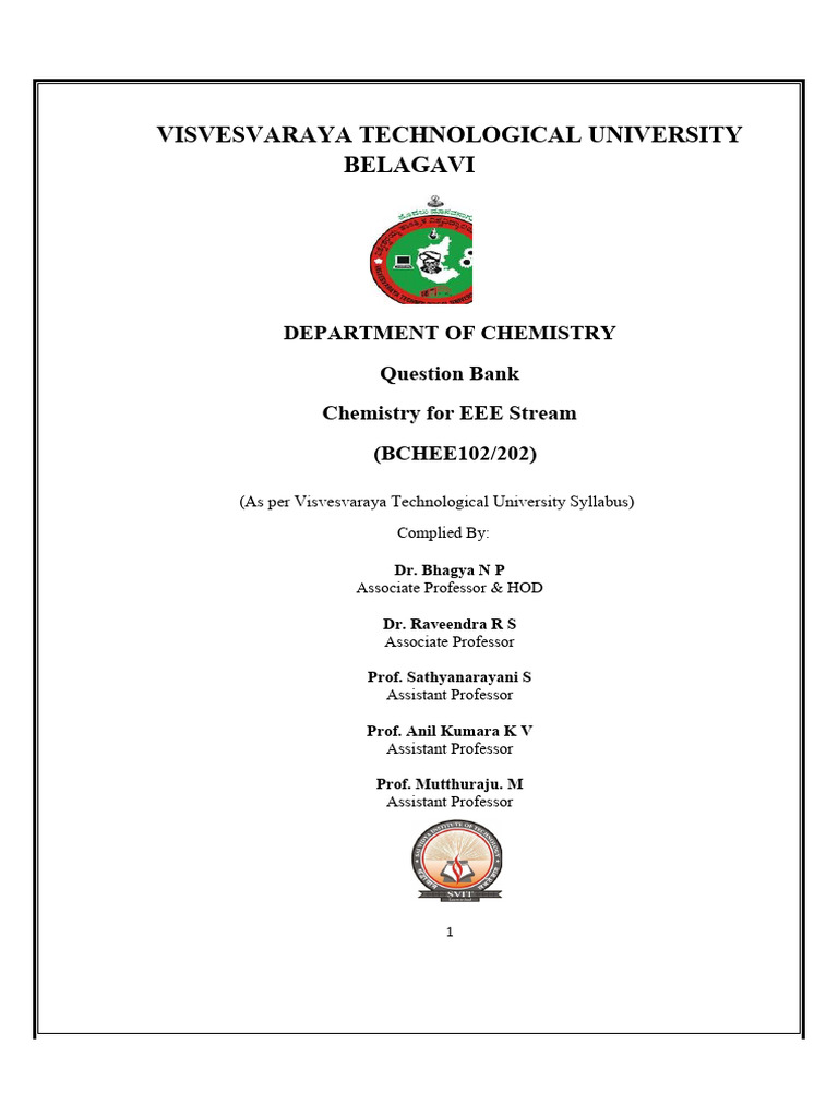 Question Bank For EEE Stream | PDF | Corrosion | Nanomaterials