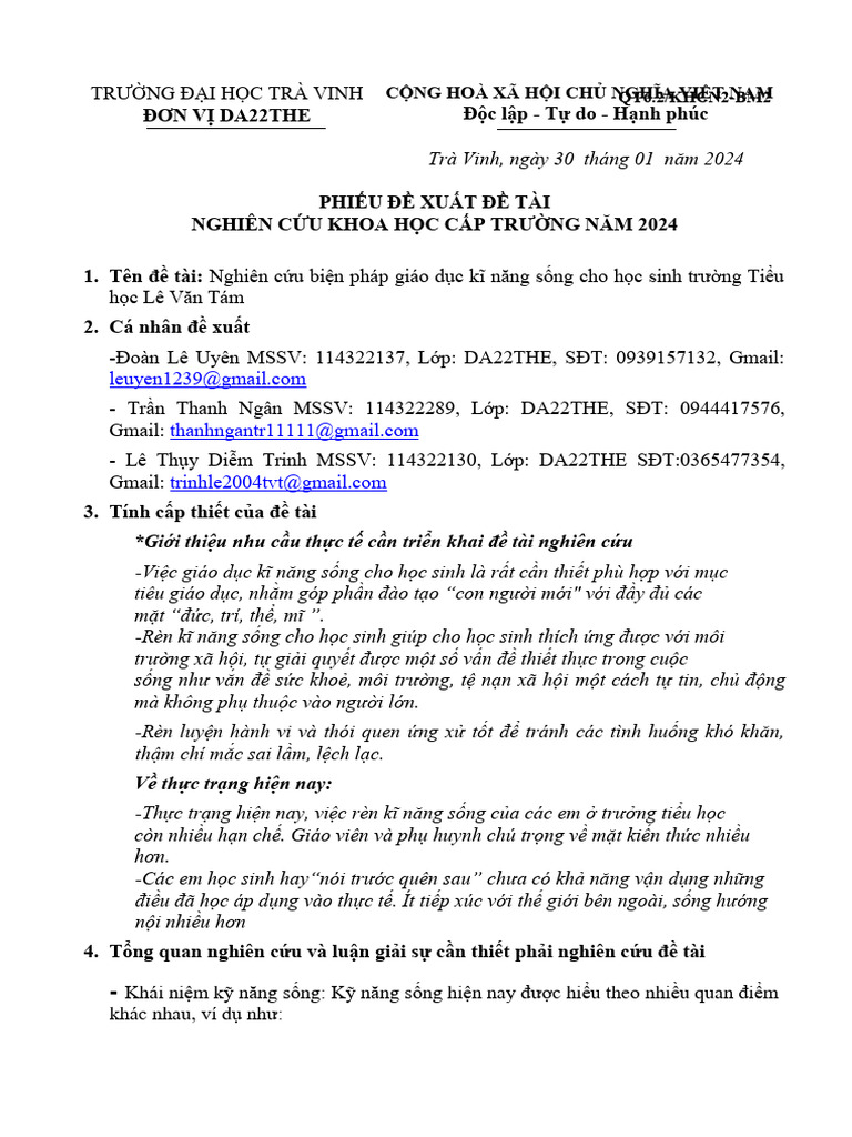 BM2. Phieu de Xuat | PDF