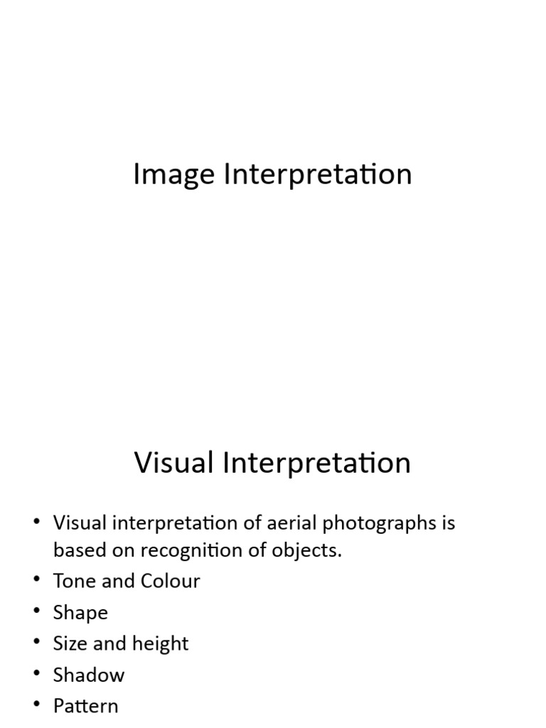 Aerial Photo Interpretation Techniques | PDF
