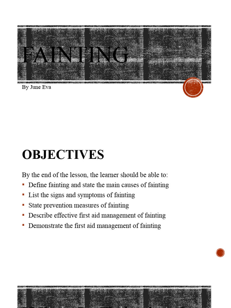 Fainting Presentation Pdf