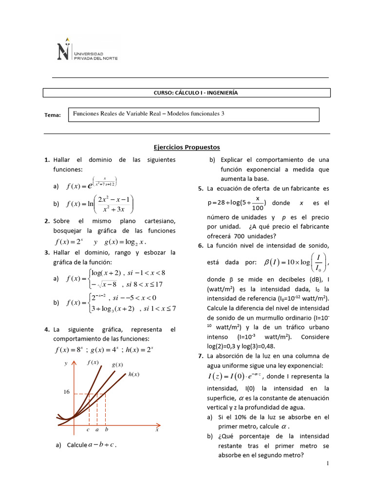 03-Función Exp Log y Trig | PDF | Decibel