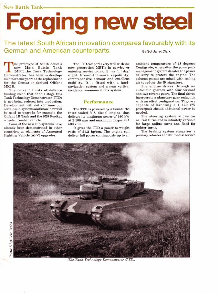 Tank Technology Demonstrator - TTD | PDF | Tanks | Gun Turret