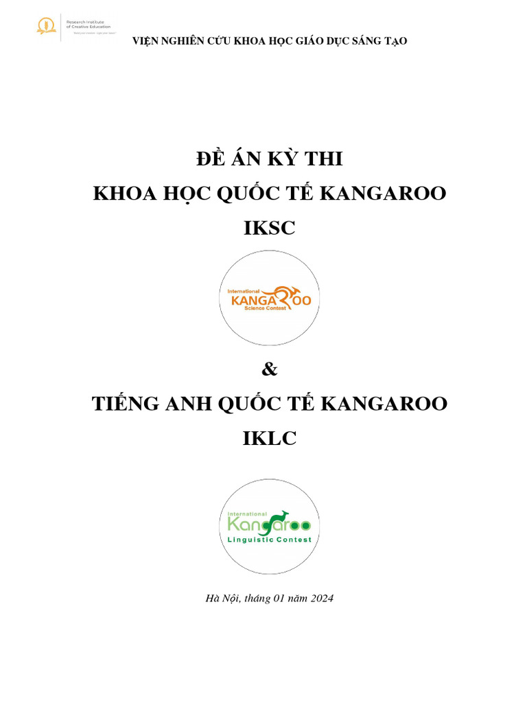 Đề Án Iksc - Iklc 2024 | PDF