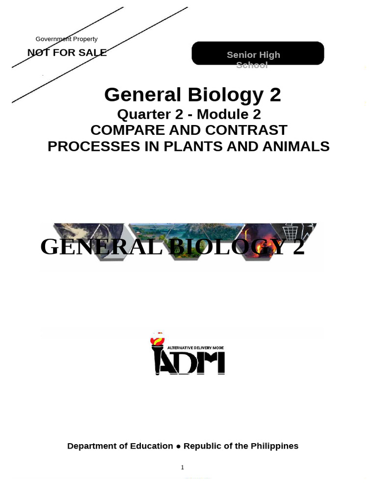 General Biology 2 Quarter 2 Module 2 - Compress | PDF | Stoma ...