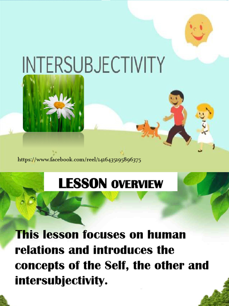 Module 6 INTERSUBJECTIVITY | PDF | Disability | Cognitive Science