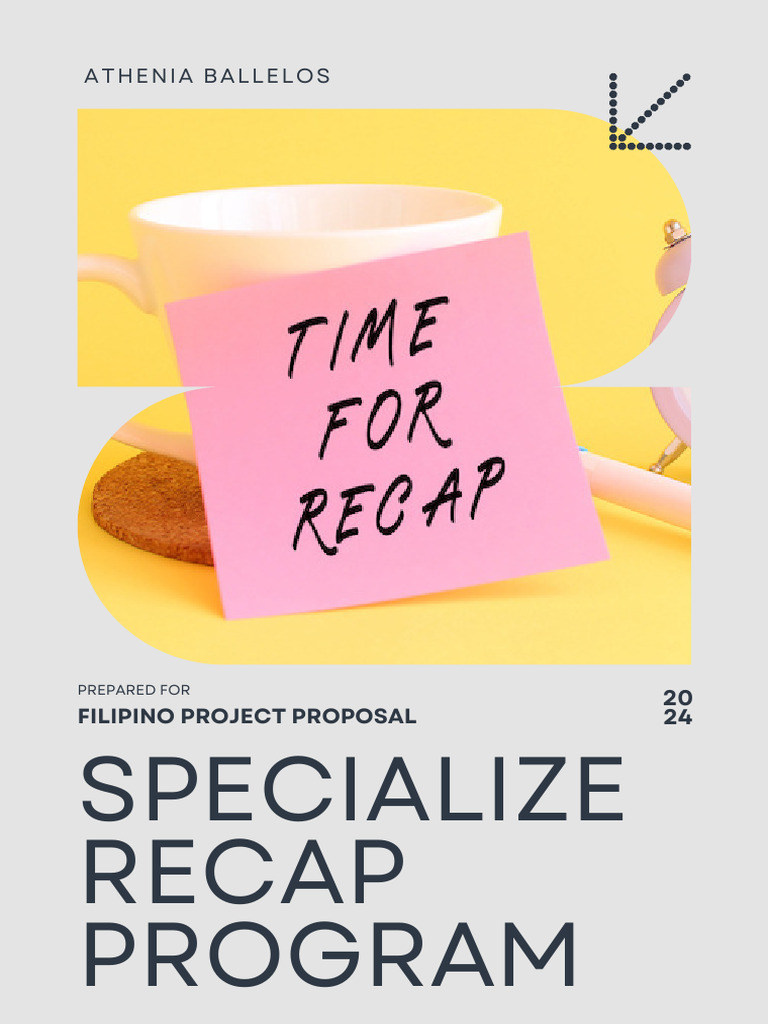 Filipino Education Recap Proposal | PDF