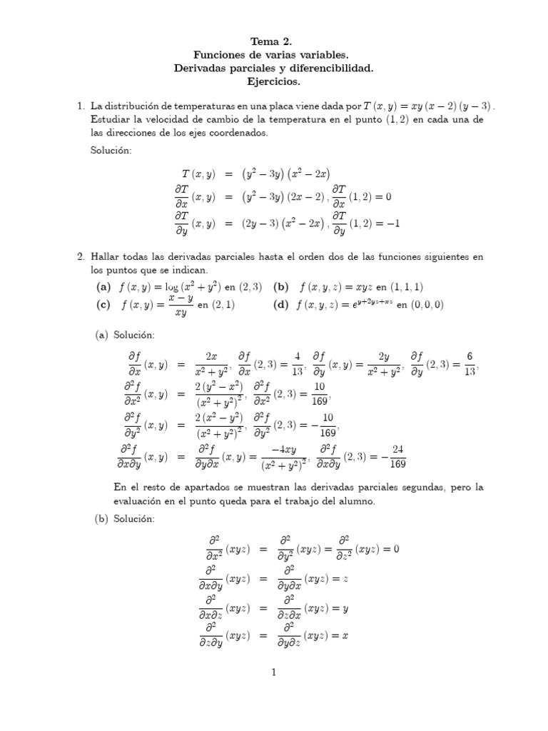 Tema2 Ejercicios Soluciones | PDF