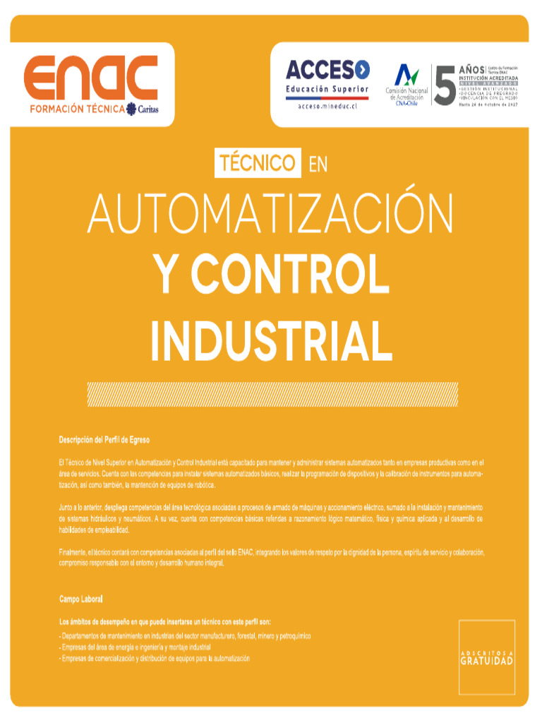 Tecnico en Automatizacion y Control Industrial | PDF