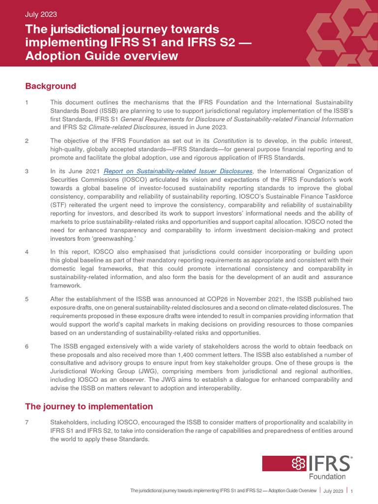 Adoption Guide Overview | PDF | International Financial Reporting ...