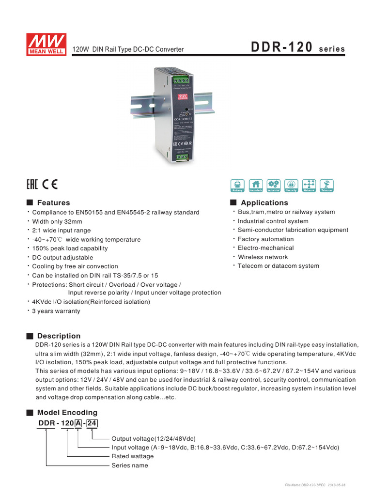 DDR 120 | PDF | Electromagnetic Compatibility | Fuse (Electrical)