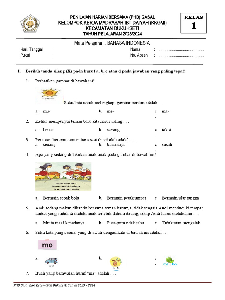 Soal PHB BI 2024 | PDF