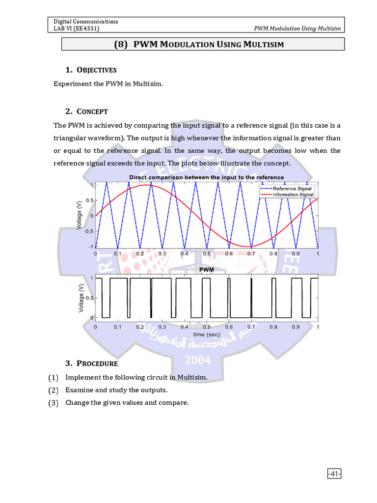 PWM Modulation with Multisim Guide | PDF | Science & Mathematics