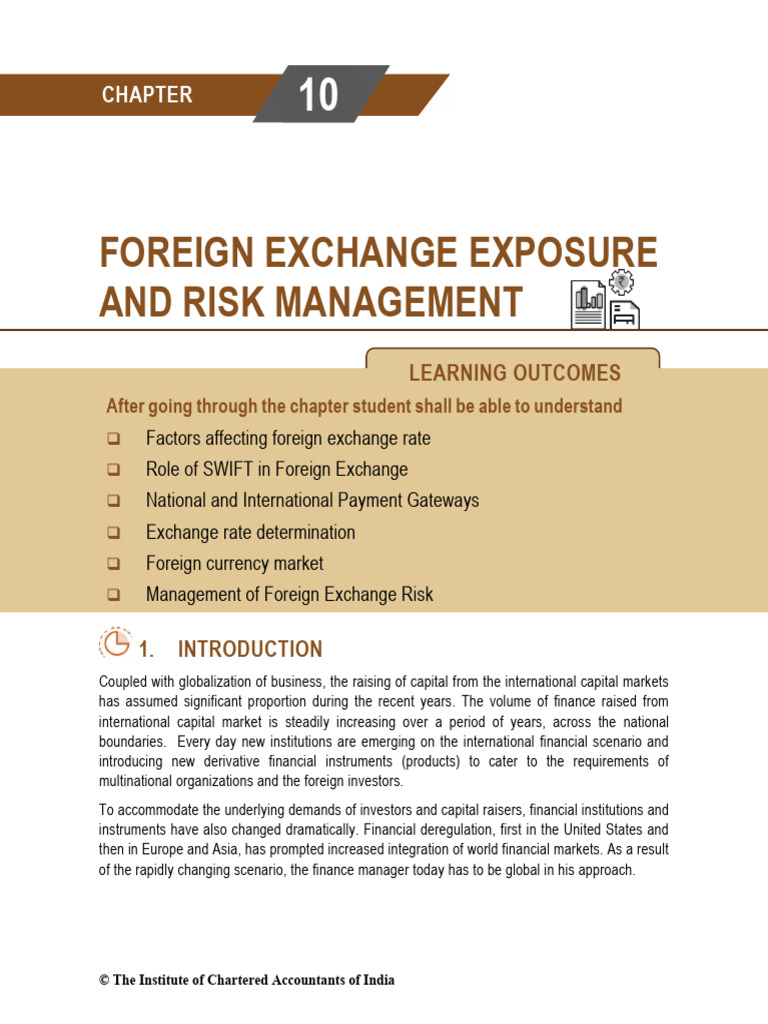 Foriegn Exchange Exposure & Risk Management | PDF | Exchange Rate ...
