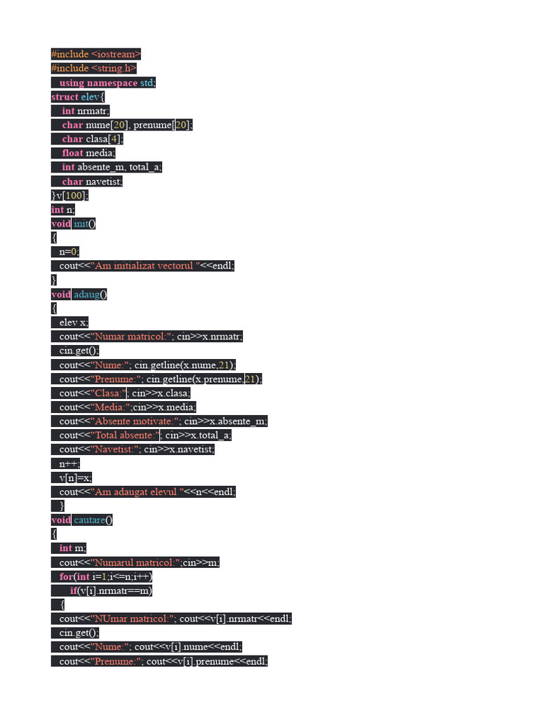Sablon Pentru Proiect - Info | PDF | Computer Programming | Programming ...
