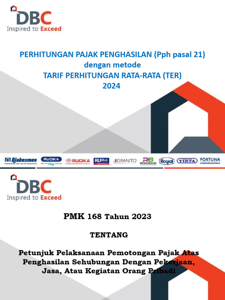 Materi Sosialisasi Pajak Ter 2024-Hrd | PDF