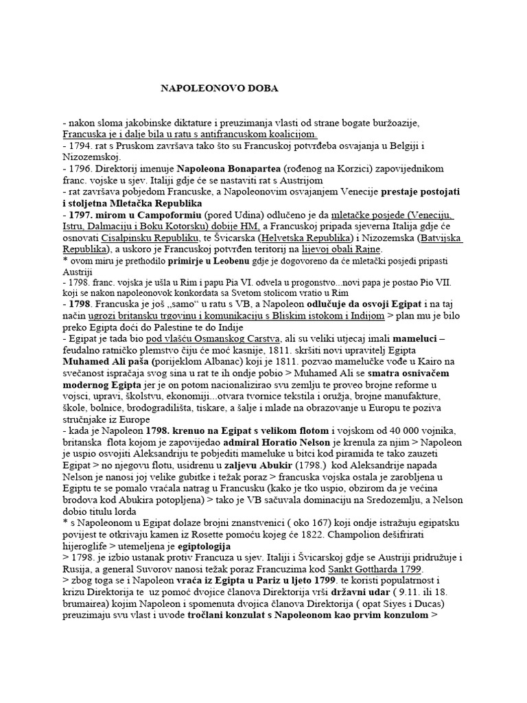 Napoleonovo Doba | PDF
