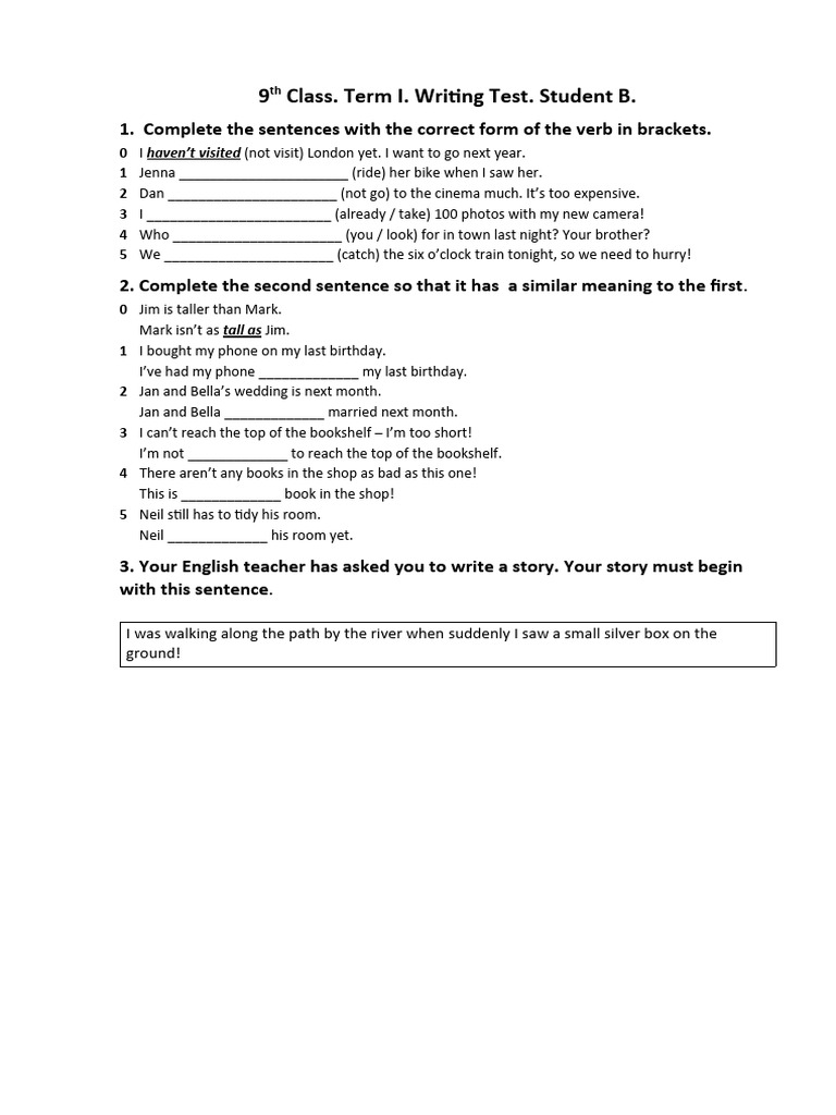 9th Grade English Test Prep | PDF