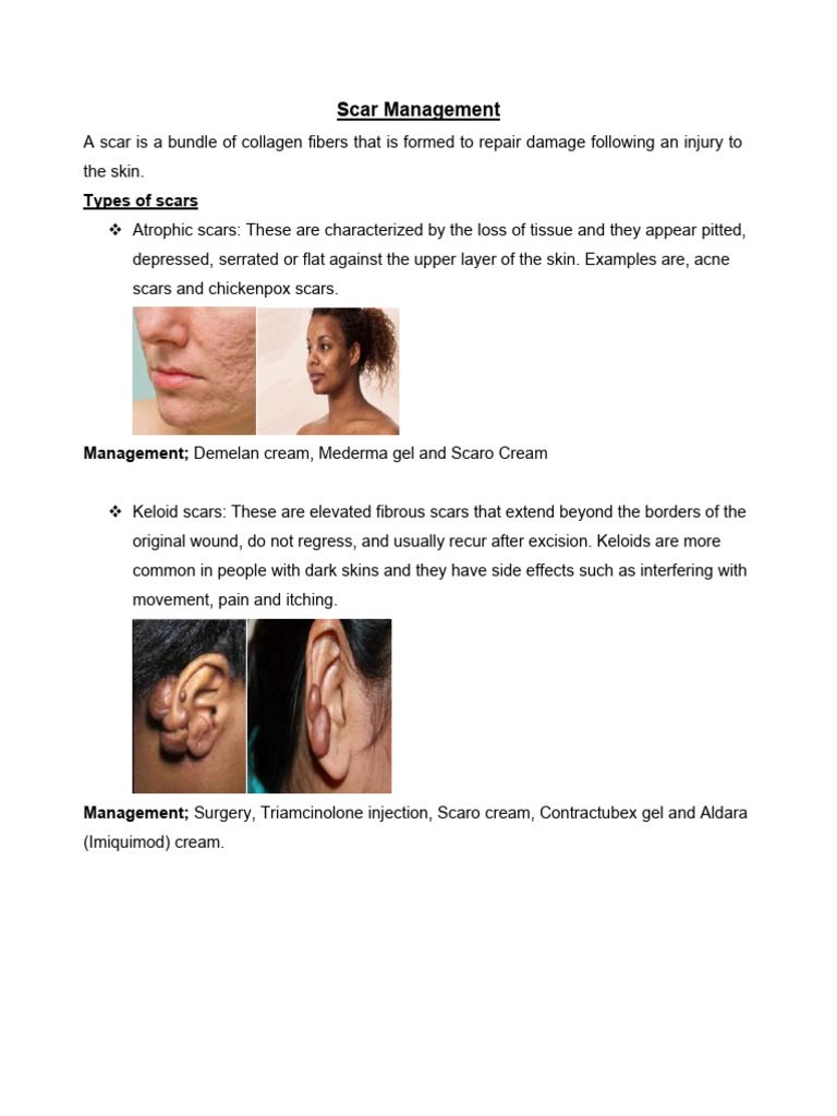 Scar Management | Download Free PDF | Scar | Clinical Medicine