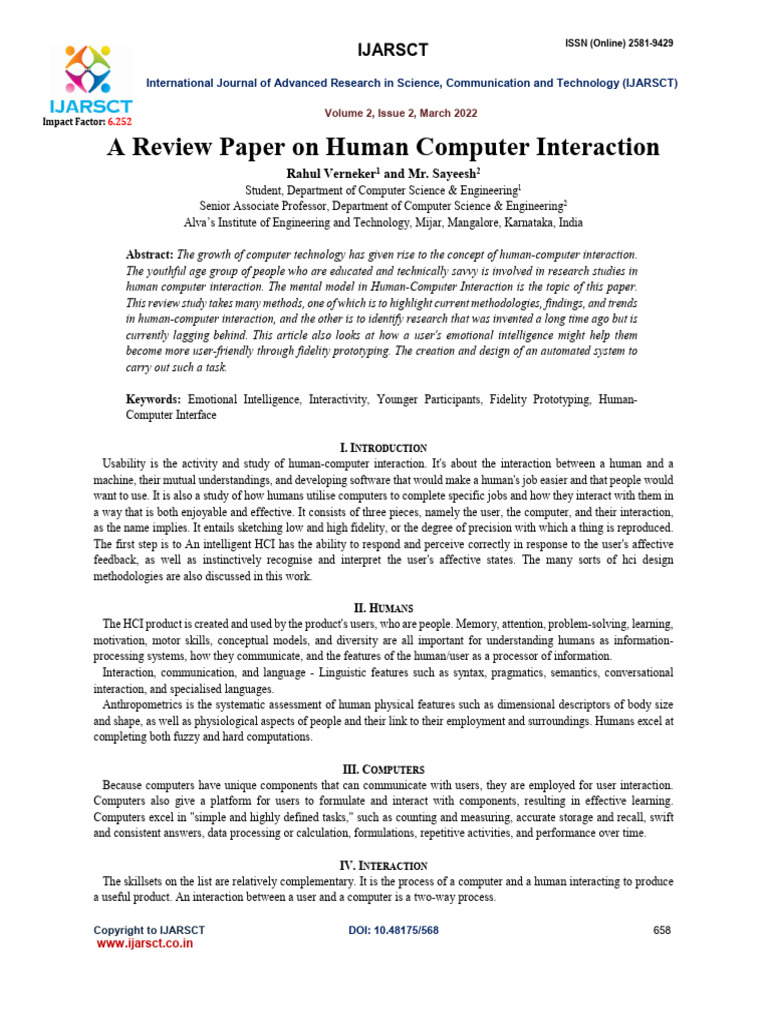 Paper 2944 | PDF | Human–Computer Interaction | Usability
