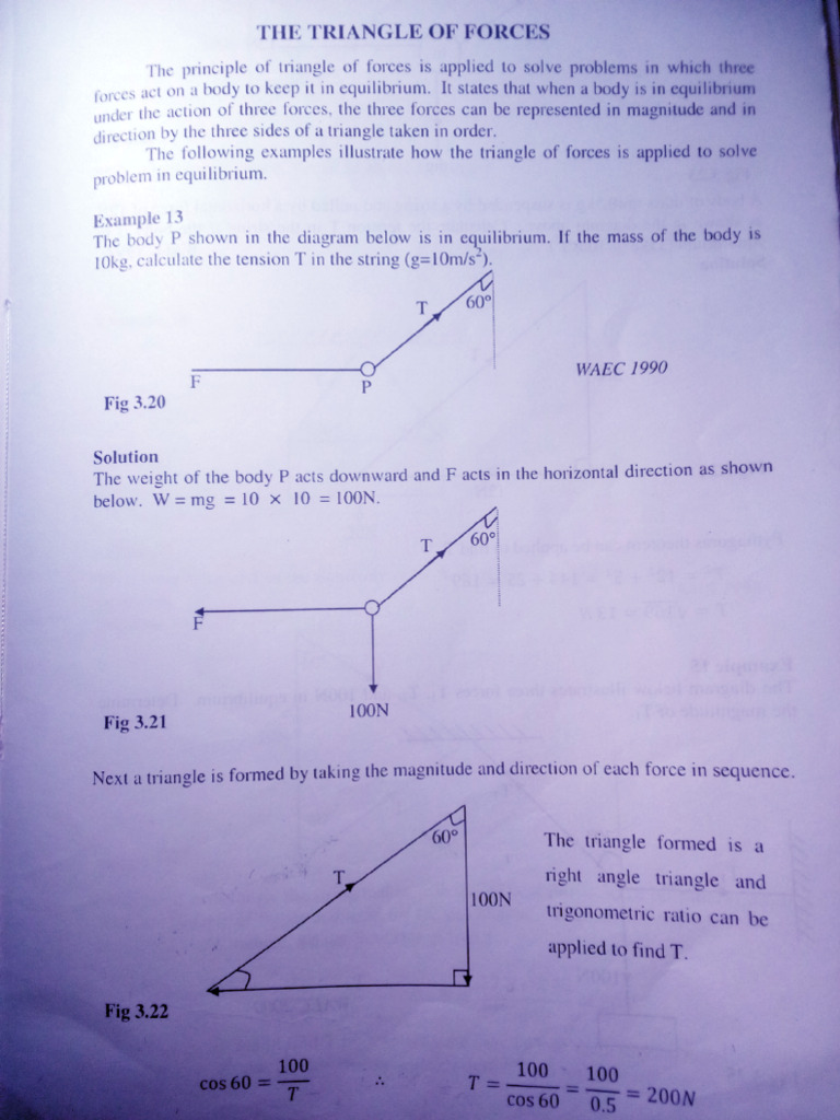 Triangle of Forces | PDF