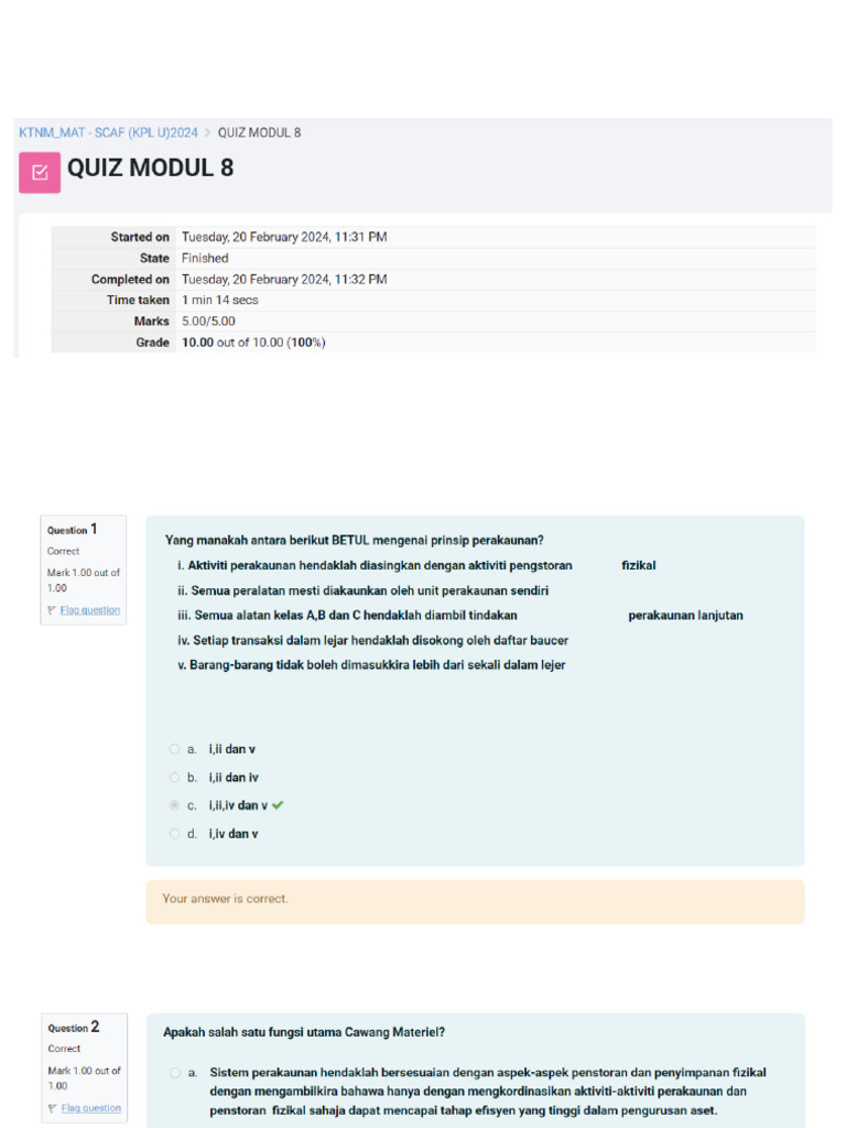 Modul 8 - Jawapan | PDF