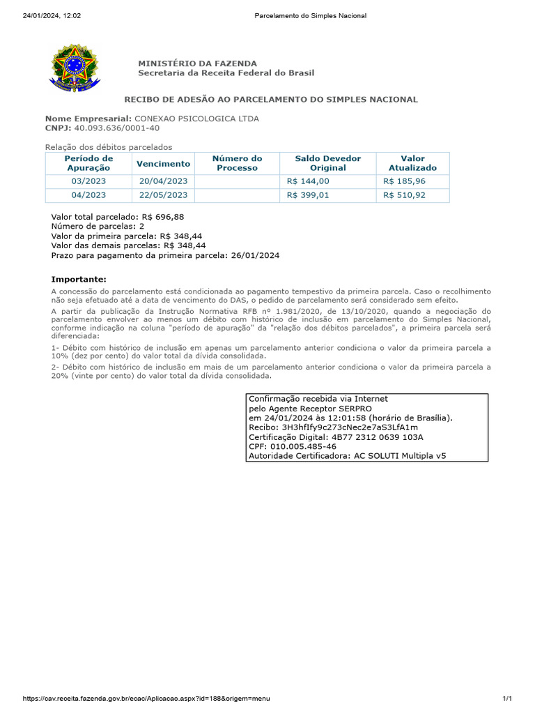 eCAC - Centro Virtual de Atendimento | PDF | Brasil