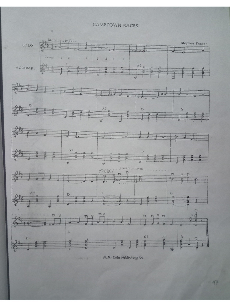 Camptown Races | PDF