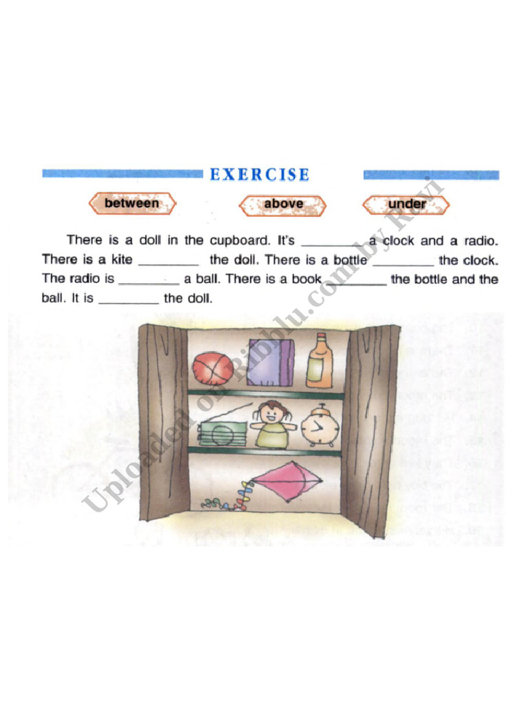 English Preposition Worksheet For Cbse Class 2 | PDF