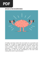 Brain Gym Starters | PDF | Hand | Finger