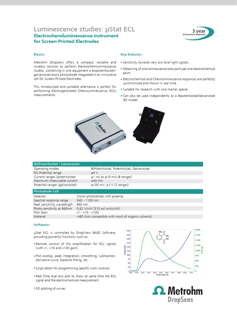 µStat ECL: Wireless ECL Instrument | PDF