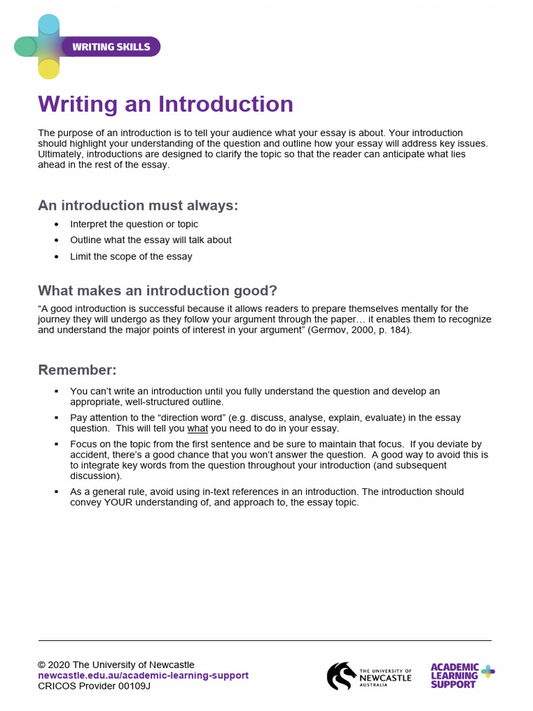 Writing An Introduction | Download Free PDF | Essays | Curriculum