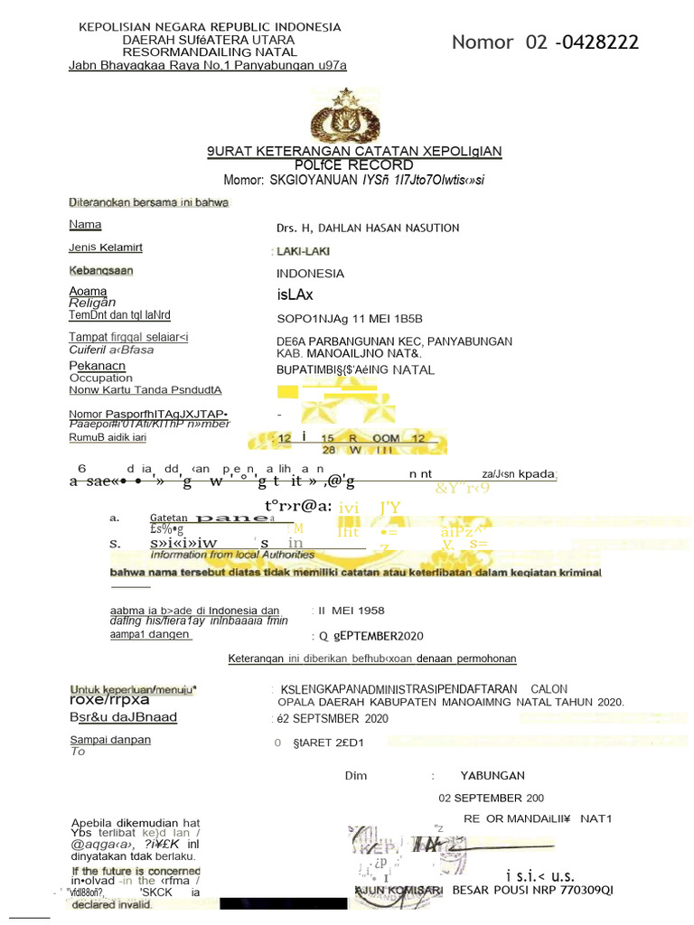 PDF Contoh File SKCK | PDF