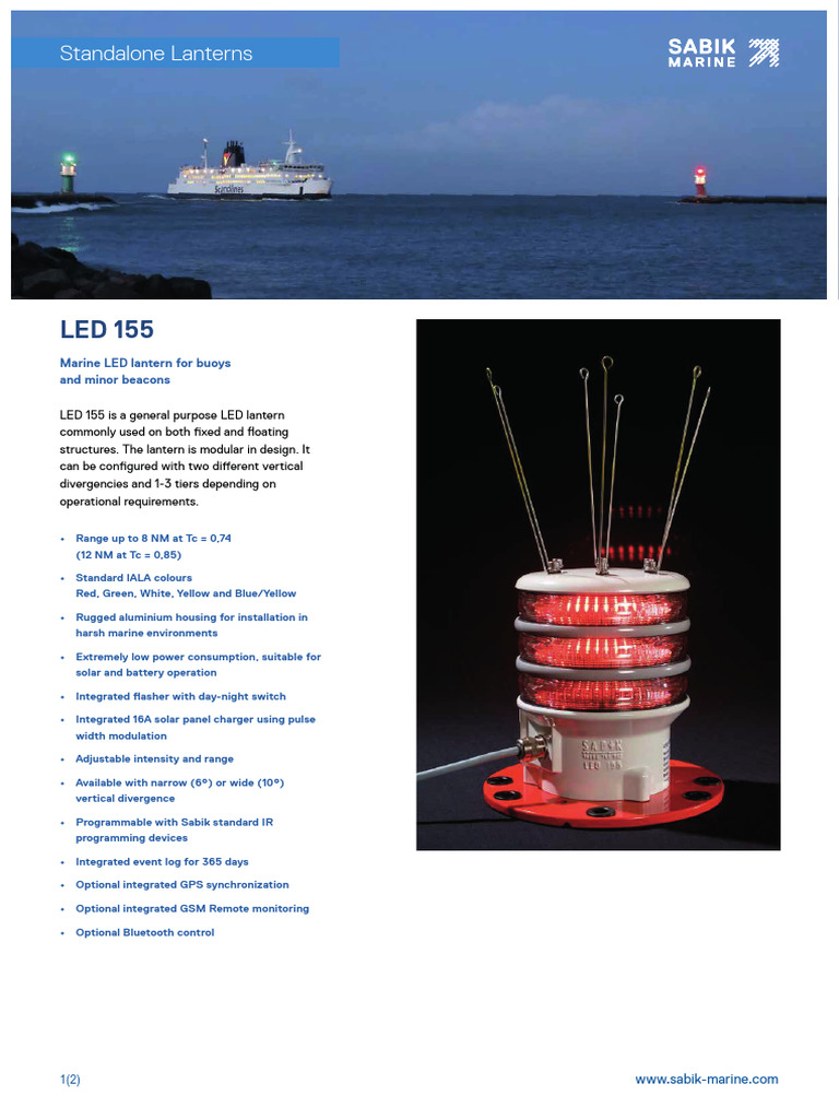 SABIK MARINE Datasheet LED 155 | PDF | Light Emitting Diode ...