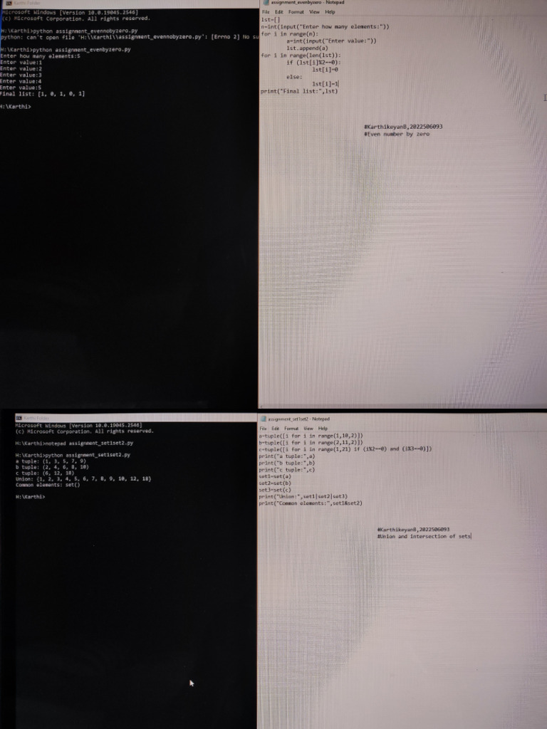 Python Assignment 6 | PDF