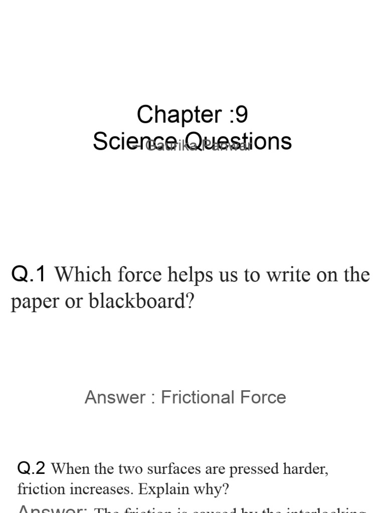 Science Questions | PDF