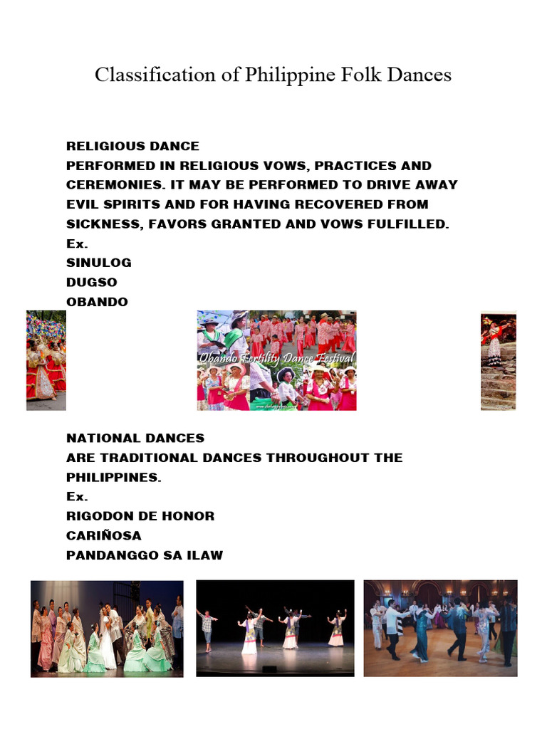 Classification of Philippine Folk Dances | PDF